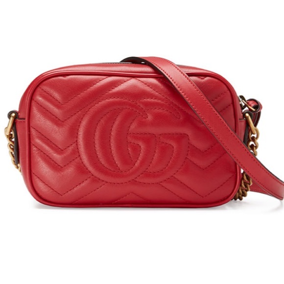 Gucci | Bags | Soldgg Marmont Mini Red Bag | Poshmark